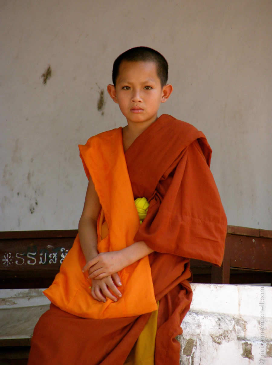 Photo du Jour: A Novice Monk in Luang Prabang, Laos – Travels with Tricia