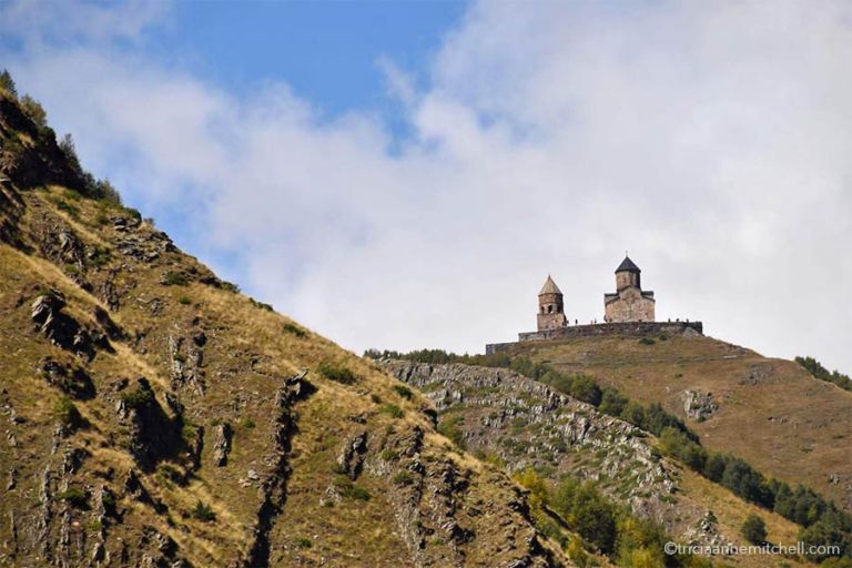 Hiking to Georgia’s Gergeti Trinity Church – Travels with Tricia