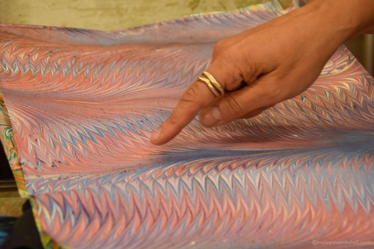 Creating Handmade, Italian Marbled Paper in Florence, Italy – Travels ...