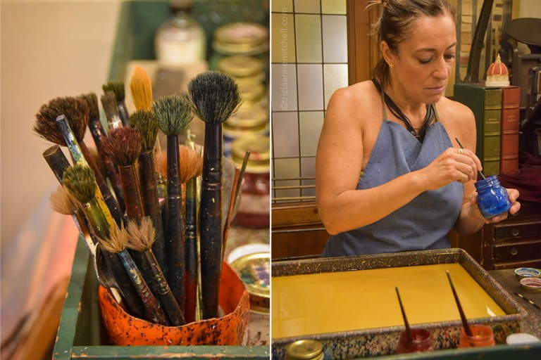 Creating Handmade, Italian Marbled Paper in Florence, Italy – Travels ...