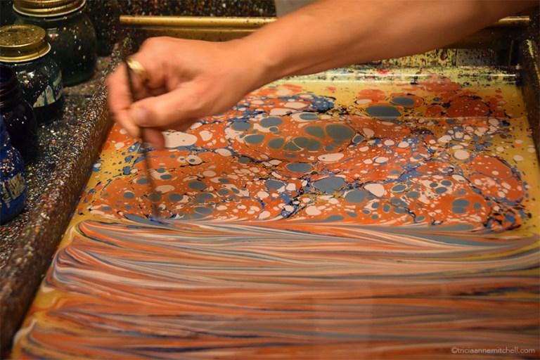 Creating Handmade, Italian Marbled Paper in Florence, Italy – Travels ...